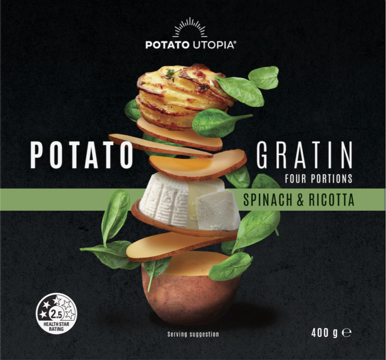 Spinach and Ricotta Gratins – Potato Utopia